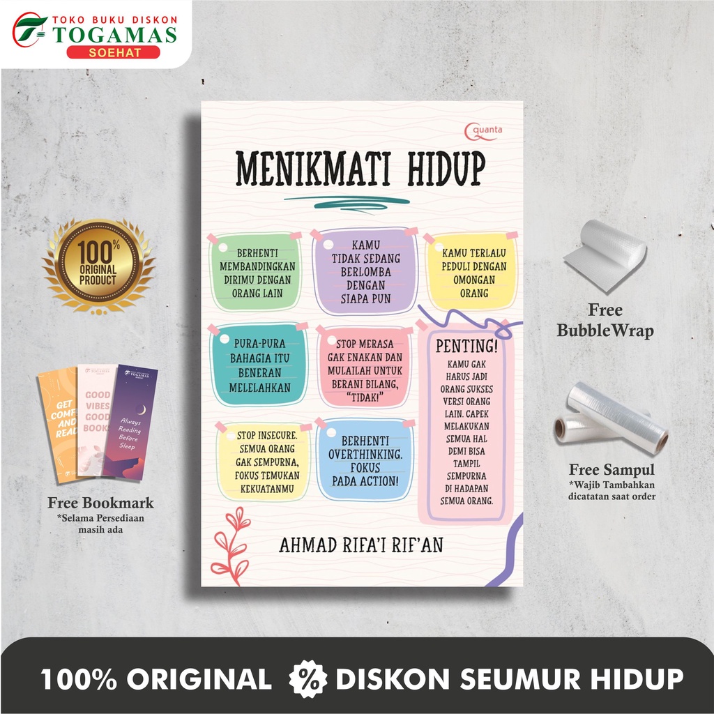 Jual Menikmati Hidup - Ahmad Rifa`i Rif`an | Shopee Indonesia