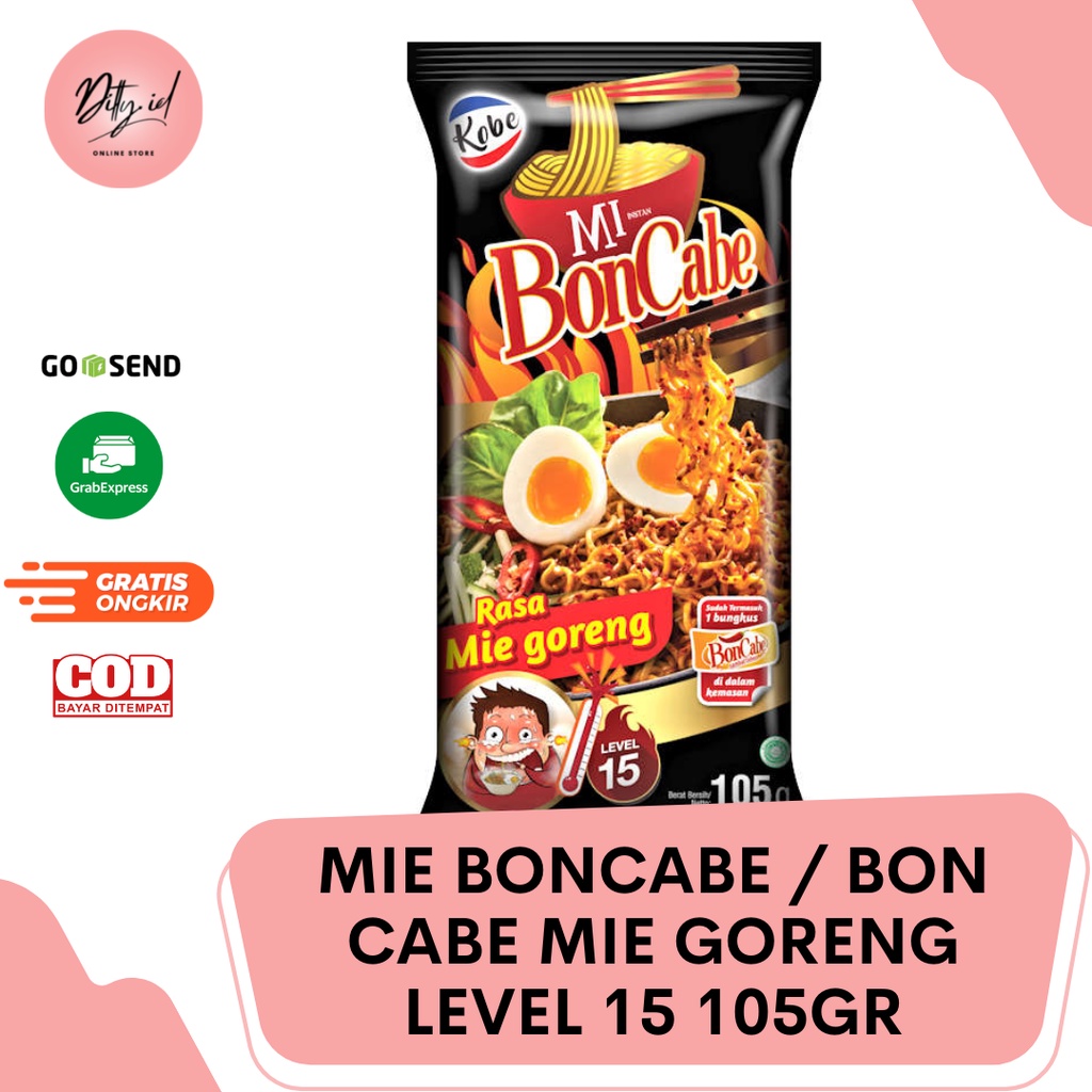 Jual MIE BONCABE / BON CABE MIE GORENG LEVEL 15 105gr | Shopee Indonesia