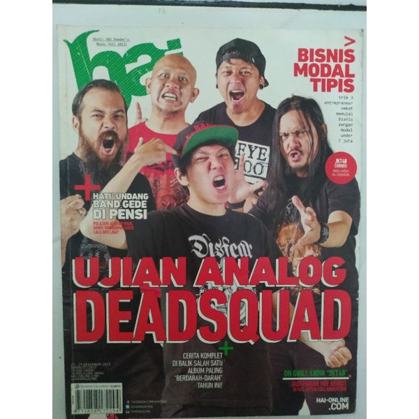 Jual Majalah Hai cover Deadsquad formasi terbaik Horror Vision | Shopee ... Jual Majalah Hai cover Deadsquad formasi terbaik Horror Vision | Shopee ...