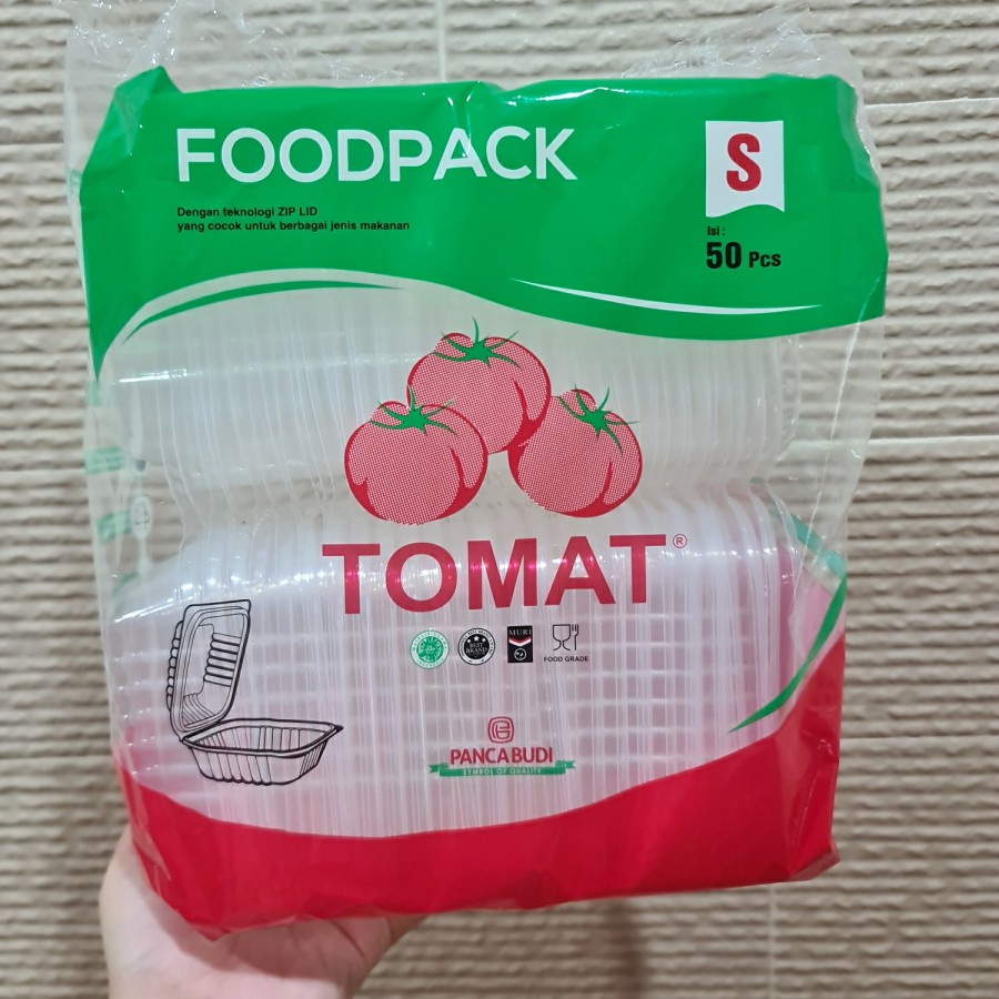 Jual Foodpack Tomat ukuran SMALL - Mika makanan Food pack S - isi 50pcs ...