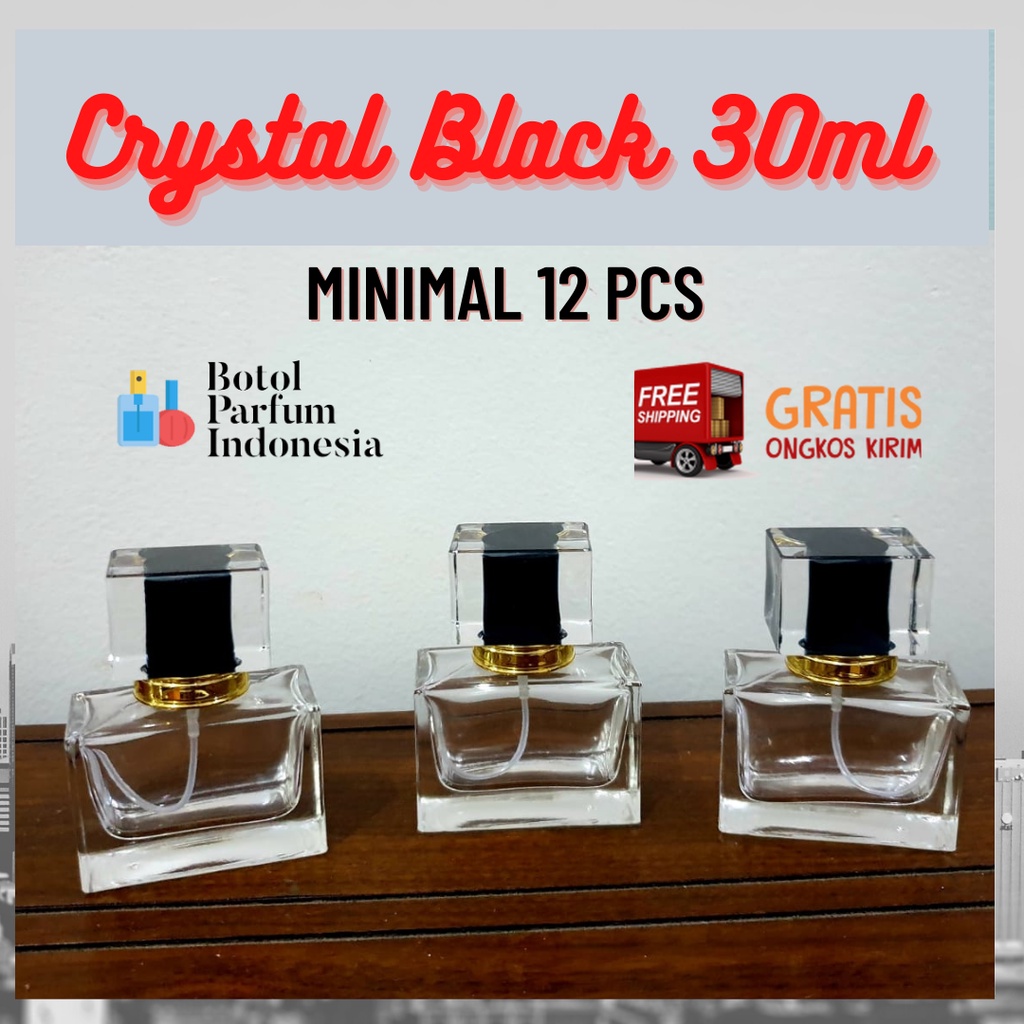 Jual BOTOL PARFUM KACA SPRAY KOSONG ISI ULANG REFIL 30 ML (CRYSTAL ALL ...