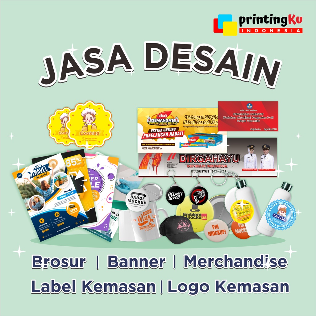 Jual JASA DESAIN STIKER LABEL KEMASAN/DESAIN BROSUR/DESAIN BANNER ...