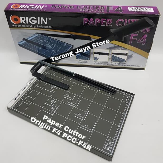 Jual MURAH MERIAH Paper Cutter Origin F4/Pemotong Kertas F4 (Hitam ...