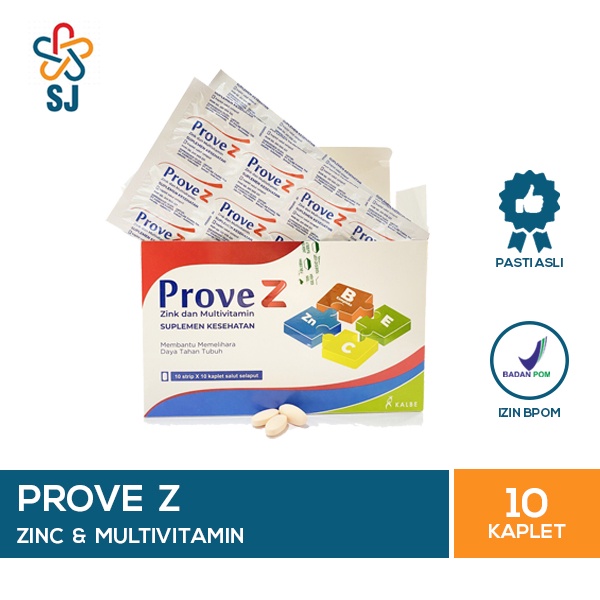Jual Prove Z Multivitamin Zinc Kalbe Strip isi 10 | Shopee Indonesia