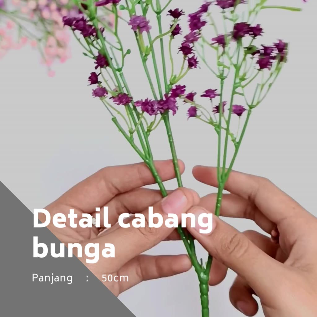 Jual Bunga Baby's Breath Gypsophila Colorful Dekor Rumah Kantor Wedding ...