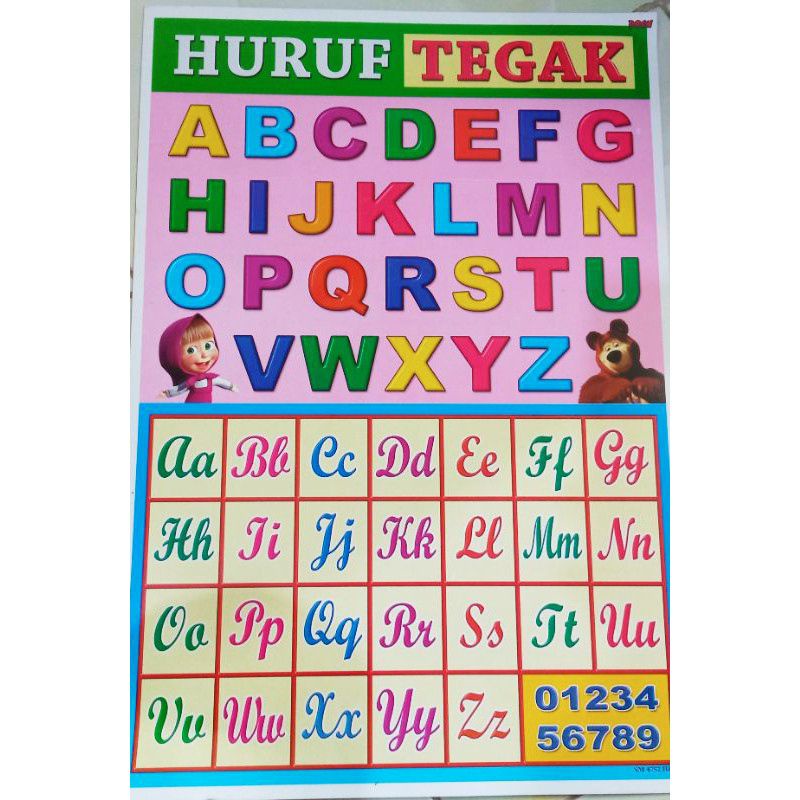 Jual POSTER BELAJAR MEMBACA/ POSTER BELAJAR BAHASA INGGRIS / POSTER ...