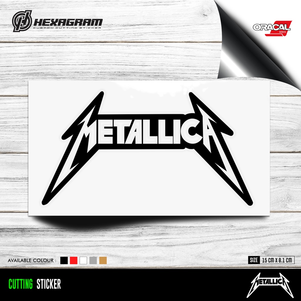 Jual Cutting Sticker Metallica Logo | Stiker Cutting Logo Metallica ...