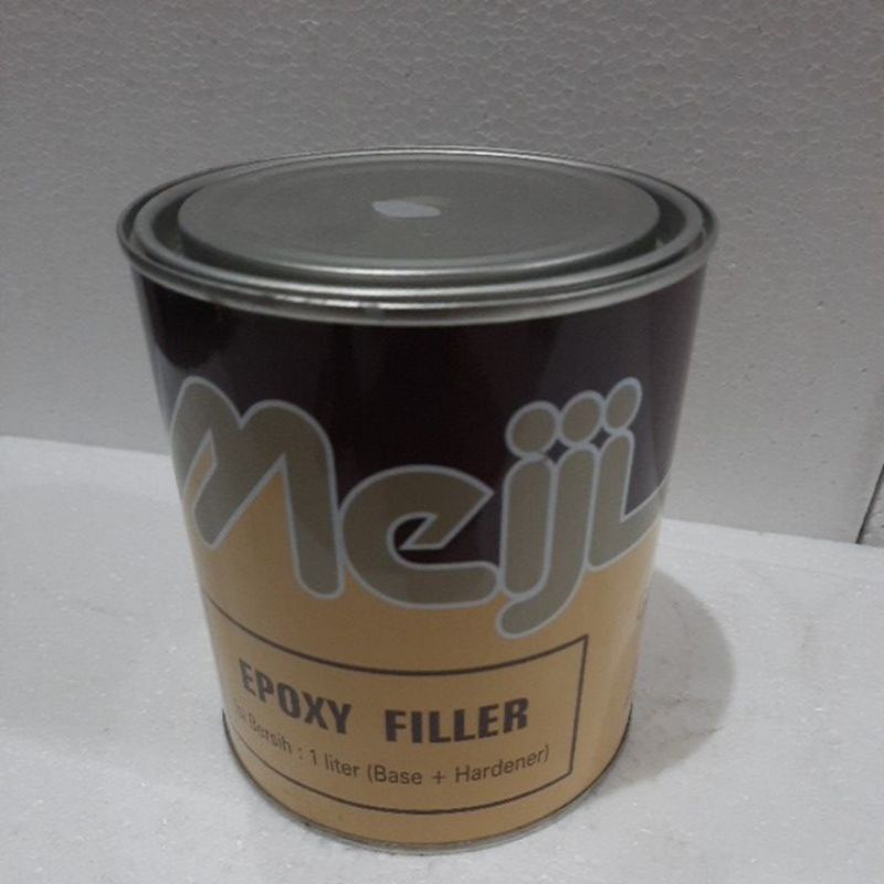 Jual EPOXY FILLER 1kg CAT DASAR MEIJI PUTIH ABU HITAM 1200ml - Epoxy ...