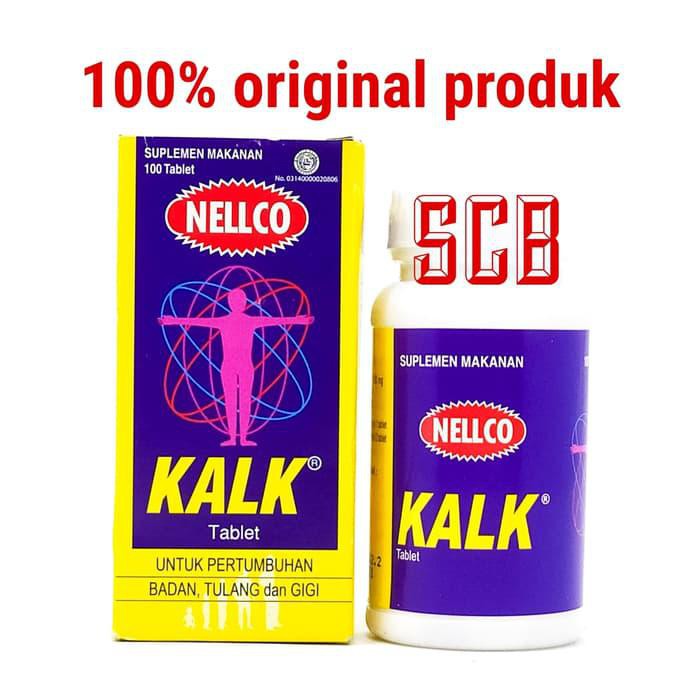 Jual AMPUH NELLCO KALK TABLET - OBAT SUPLEMEN PERTUMBUHAN BADAN,TULANG ...
