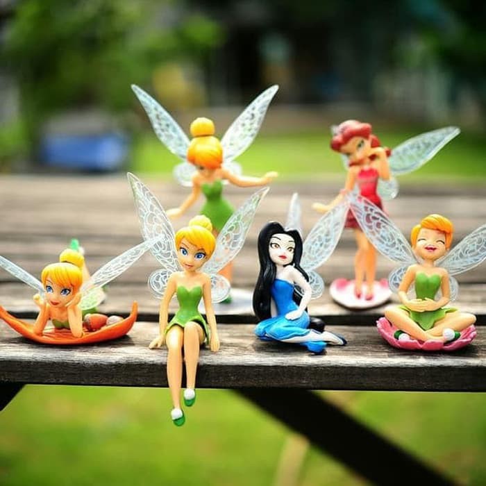 Jual Action Figure Disney Tinkerbell Set 6pcs Peri Cake Topper Kue ...