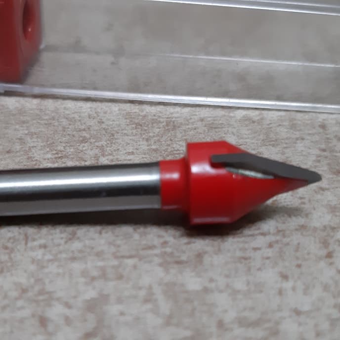 Jual Mata Router Profil Trimer V Groving Lazaro 1/4 × 1/2 Angle 90 ...