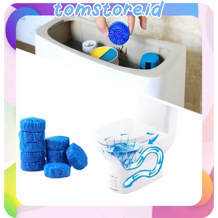 Jual TOMSTORE.ID Tablet Biru Pembersih Penyegar Kloset Toilet WC Sibiru ...