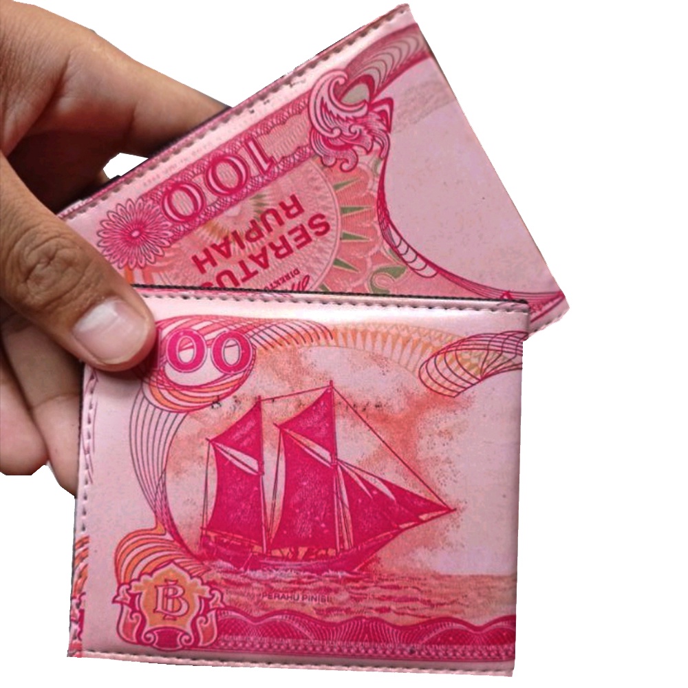 Jual 4.4 Gratis Ongkir Setiap Hari!! Dompet Pria Gambar Duit Uang ...