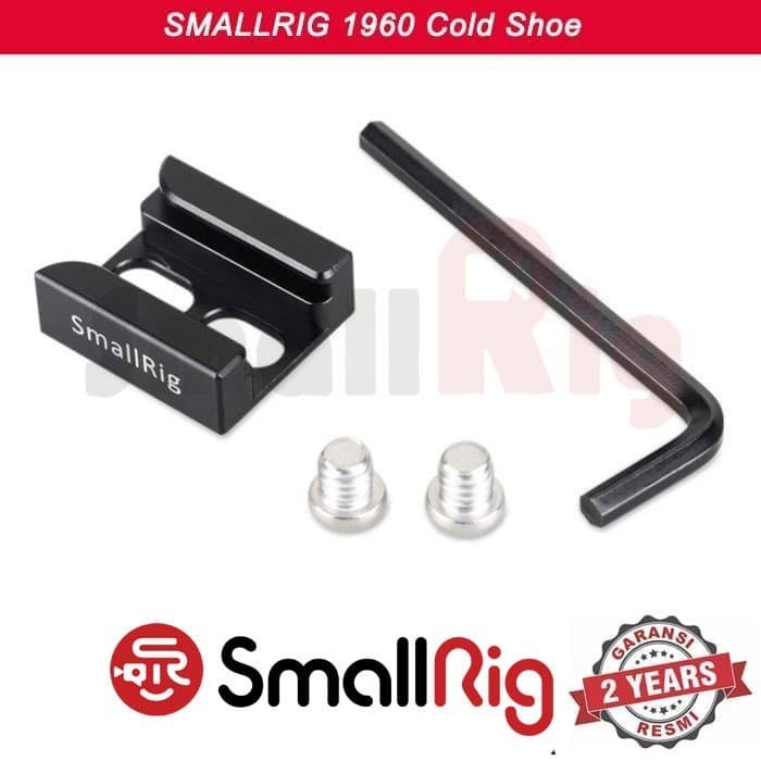 Jual SmallRig 1960 Cold Shoe Adapter Standard Shoe Type with Two 1/4 ...