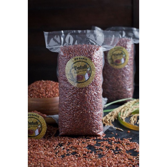 Jual Beras Merah Organik Jatiluwih Ratuti Beras Bali (1kg packing vacum ...