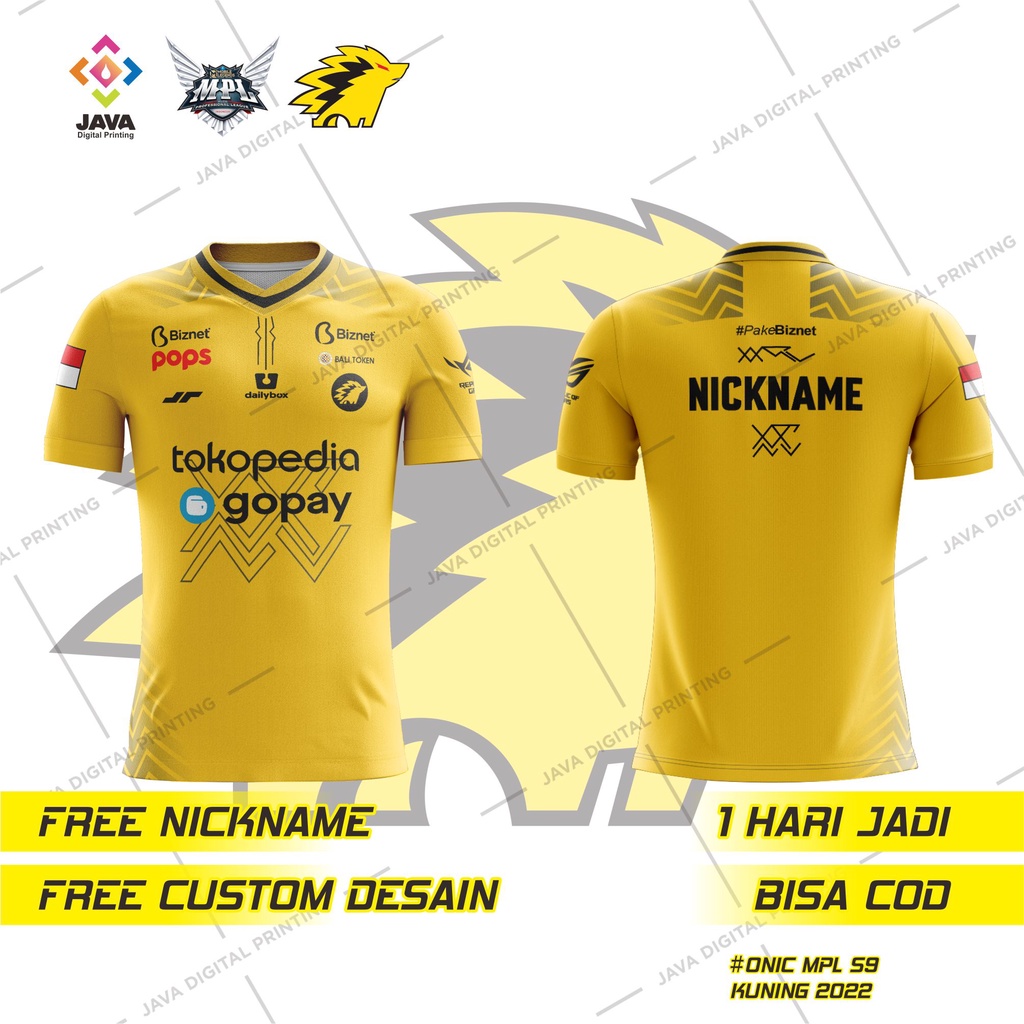 Jual JERSEY BAJU KAOS ONIC ESPORT MPL ID SEASON 9 TERBARU 2022 FREE ...