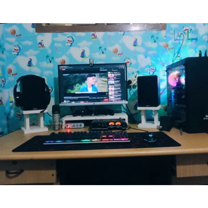 Jual Stand Monitor dan Stand Speaker Komplet SATU SET kayu JatiBelanda ...