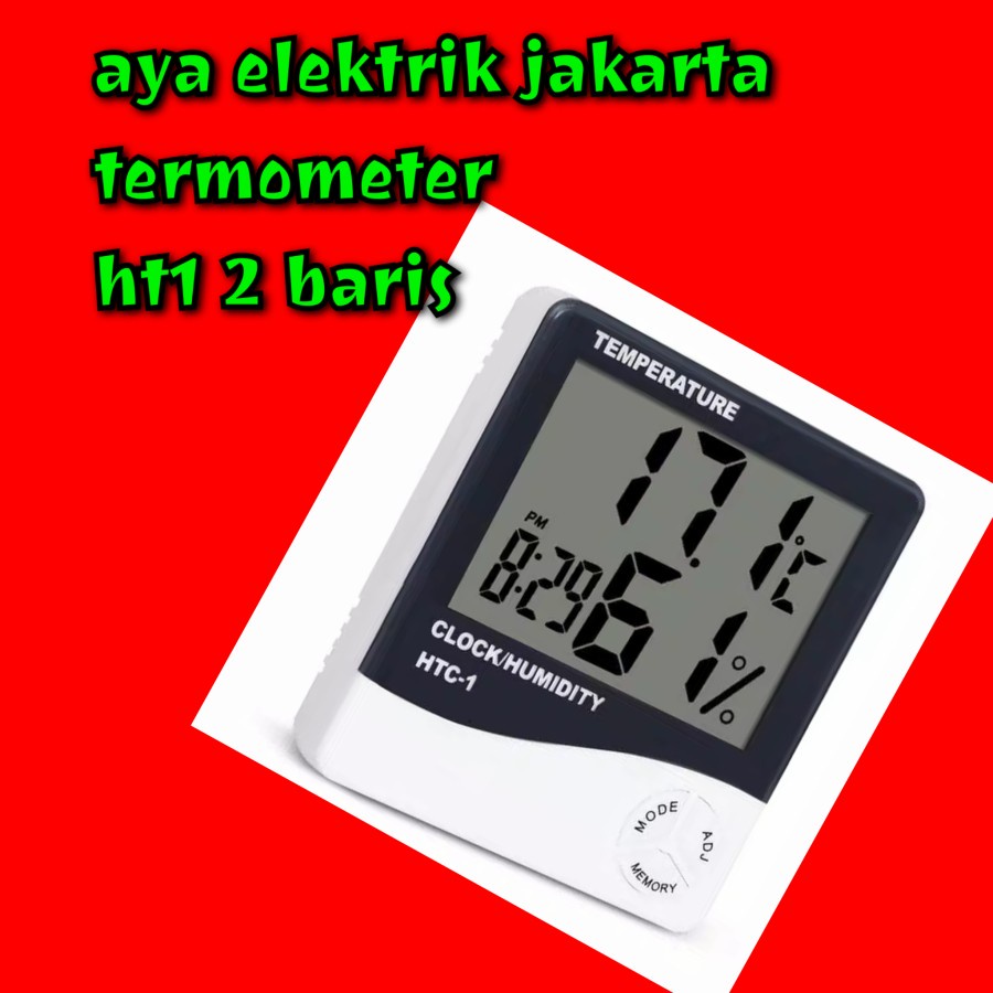Jual TTBDG HTC 1 /TERMOMETER DIGITAL / TEMPERATUR DIGITAL SUHU RUANGAN ...