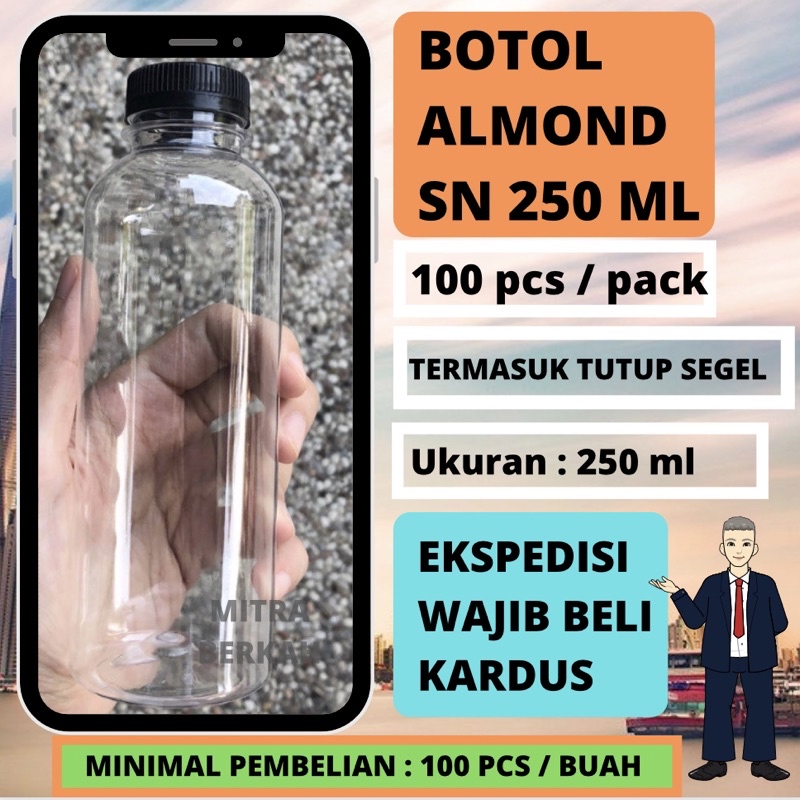 Jual Botol Minuman Kopi 250ml Almond | Shopee Indonesia