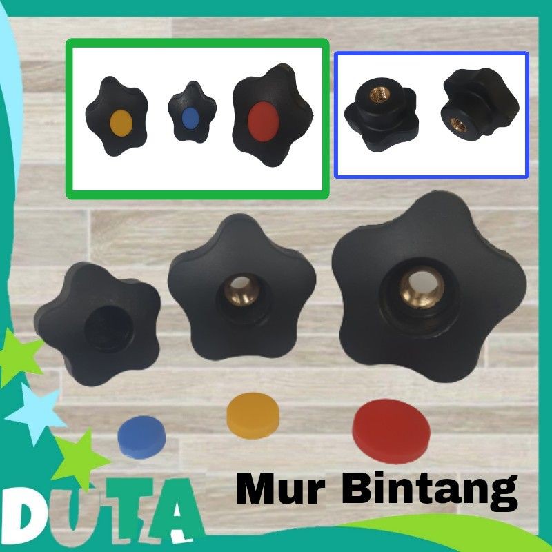 Jual Mur Bintang Star Knob Tebal dan Kuat Berkualitas Tinggi | Shopee ...