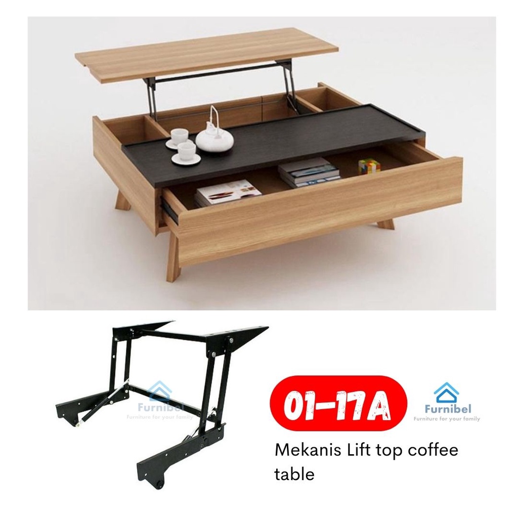 Jual Lift top coffee table mechanism 01-17A, mekanis meja angkat ...