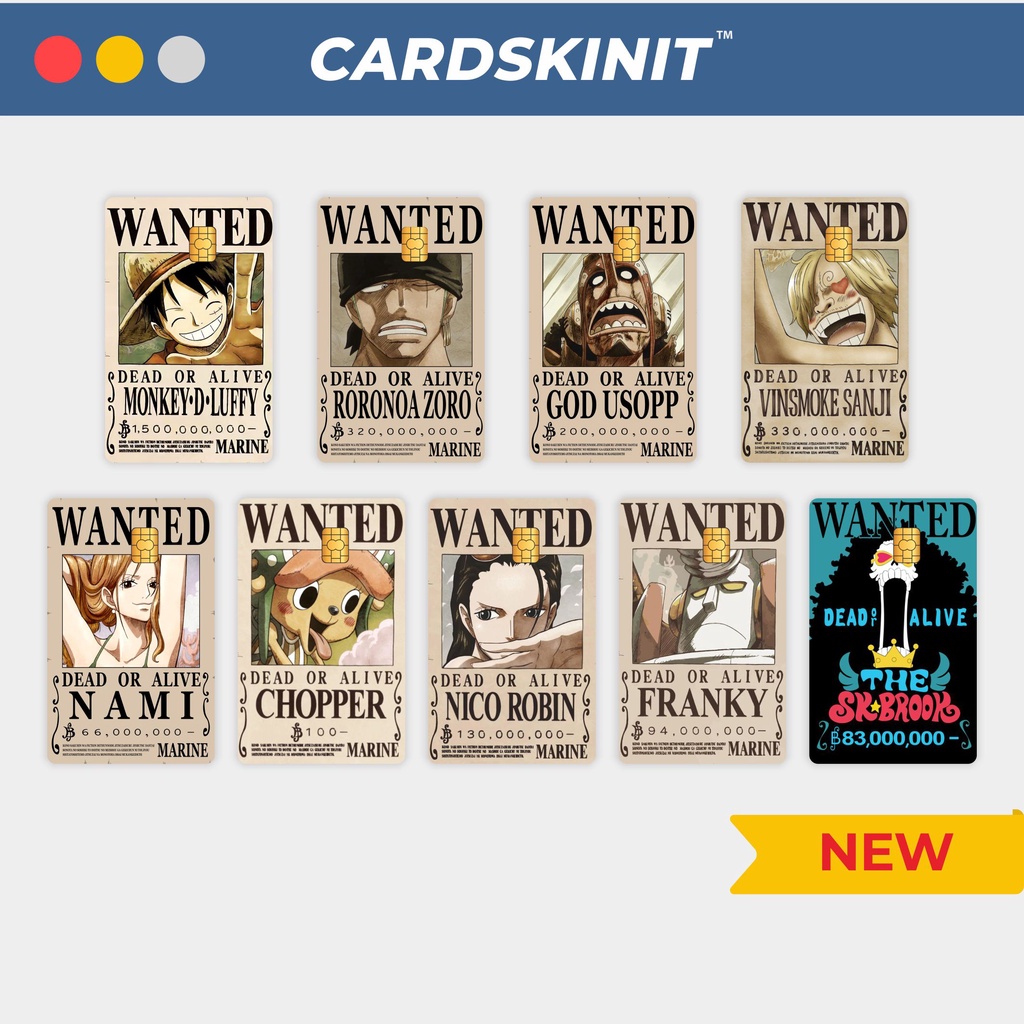 Jual Bounty One Piece | Card Skin It ( Sticker Skin Card / Stiker Skin ...