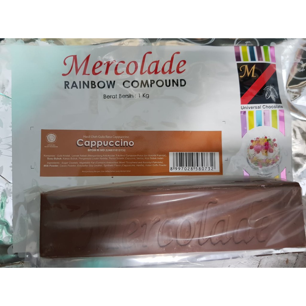 Jual Cokelat warna batangan mercolade rainbow compound +/-170gr ...