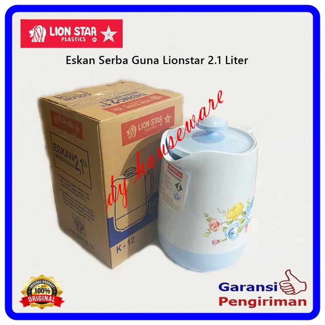 Jual Teko Eskan Serbaguna Thermo Water Jug 2.1 liter / 1.3 Liter Lion Star | Shopee Indonesia