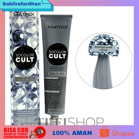 Jual (COD PROMO) Cat Rambut Marble Grey Matrix - Cat marble grey ...