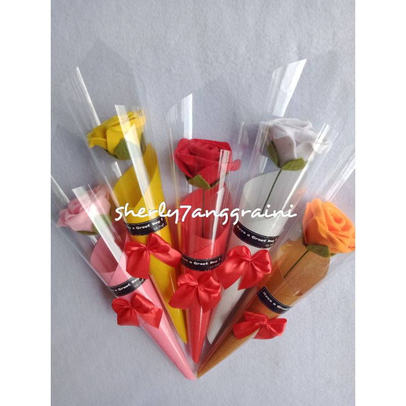 Jual Buket Bunga Satu Tangkai untuk Kado Hadiah Ulang Tahun Hari ...