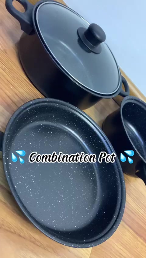 Jual Panci Set 3 IN 1 Anti Lengket Panci Isi 3 Tutup Kaca Panci Set Pot Cookware Set | Shopee ...