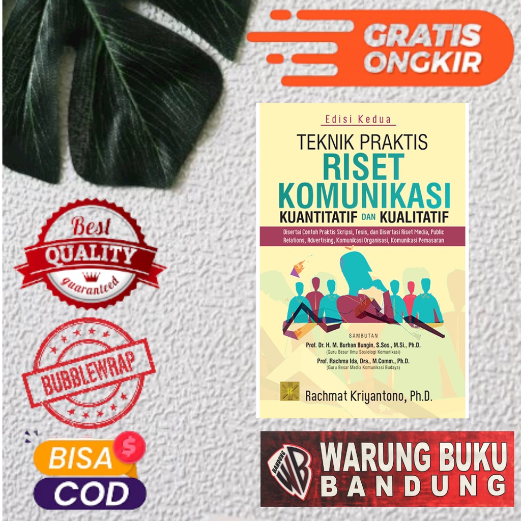 Jual BUKU TEKNIK PRAKTIS RISET KOMUNIKASI KUANTITATIF DAN KUALITATIF EDISI 2 - RACHMAT ...