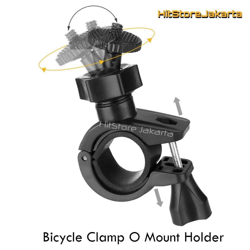 Jual Mounting Sepeda Bicycle Clamp Mount Go Pro Yi Lite Osmo Pocket ...