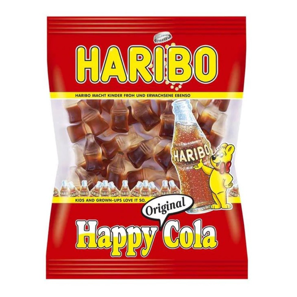 Jual Permen Haribo HAPPY COLA 80gr Gummy Jelly Yupi Candy Rasa Cola ...