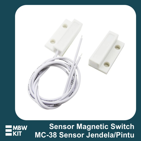 Jual Sensor Magnetic Switch Sensor Pintu Jendela MC-38 MC38 | Shopee ...