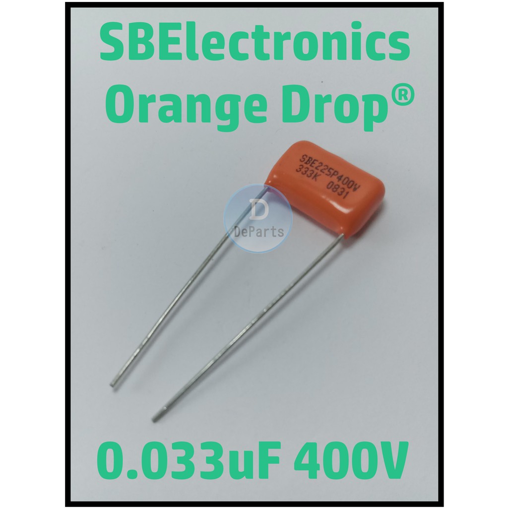Jual Kapasitor Capacitor Sprague Orange Drop CDE 225p 333K-0.033 400v ...