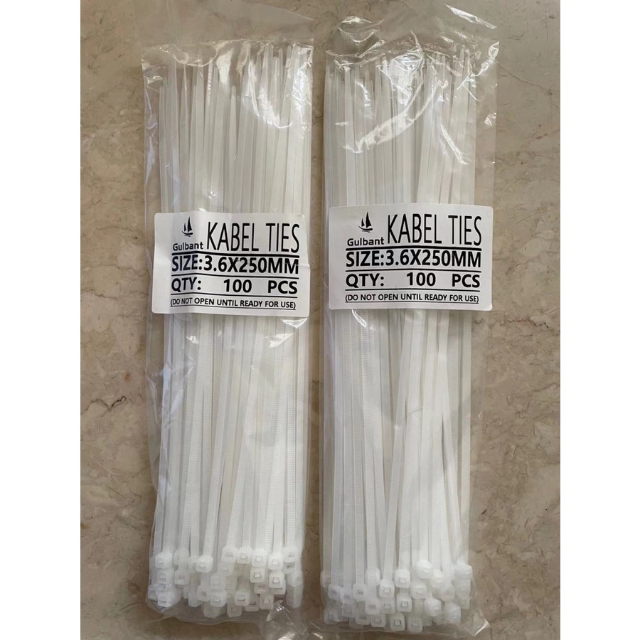 Jual Kabel Ties Cable Tie 3.6 x 250mm (25cm) CV 250 | Shopee Indonesia