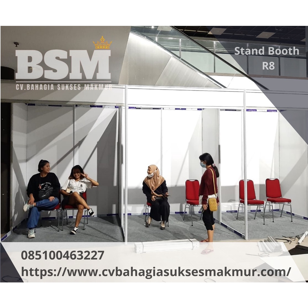 Jual Stand booth R8 ukuran 2x2 stand pameran partisi pameran booth ...