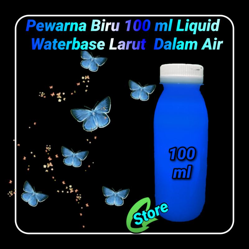 Jual Pewarna Biru 100 Ml Liquid Cair Waterbase Larut Baik Dalam Air ...