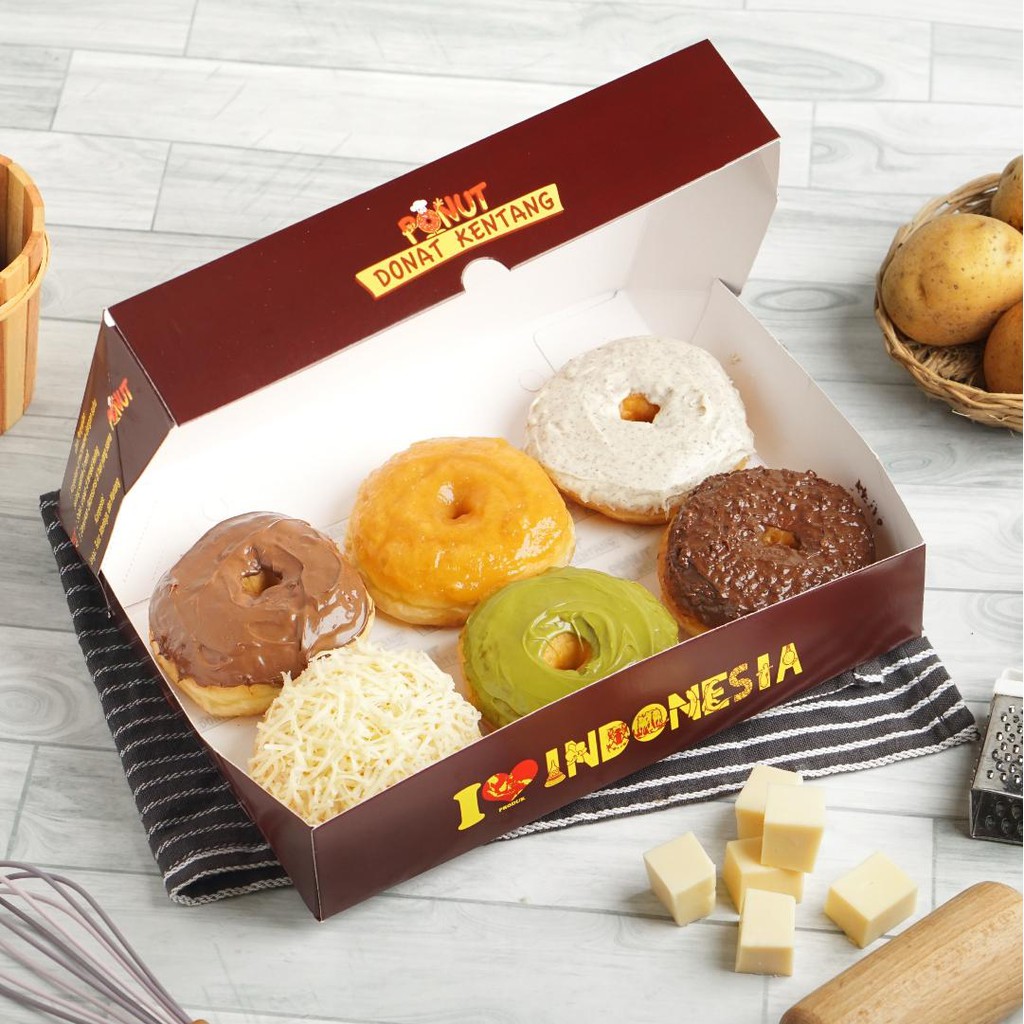 Jual 1 Box donat Mix variant | Shopee Indonesia