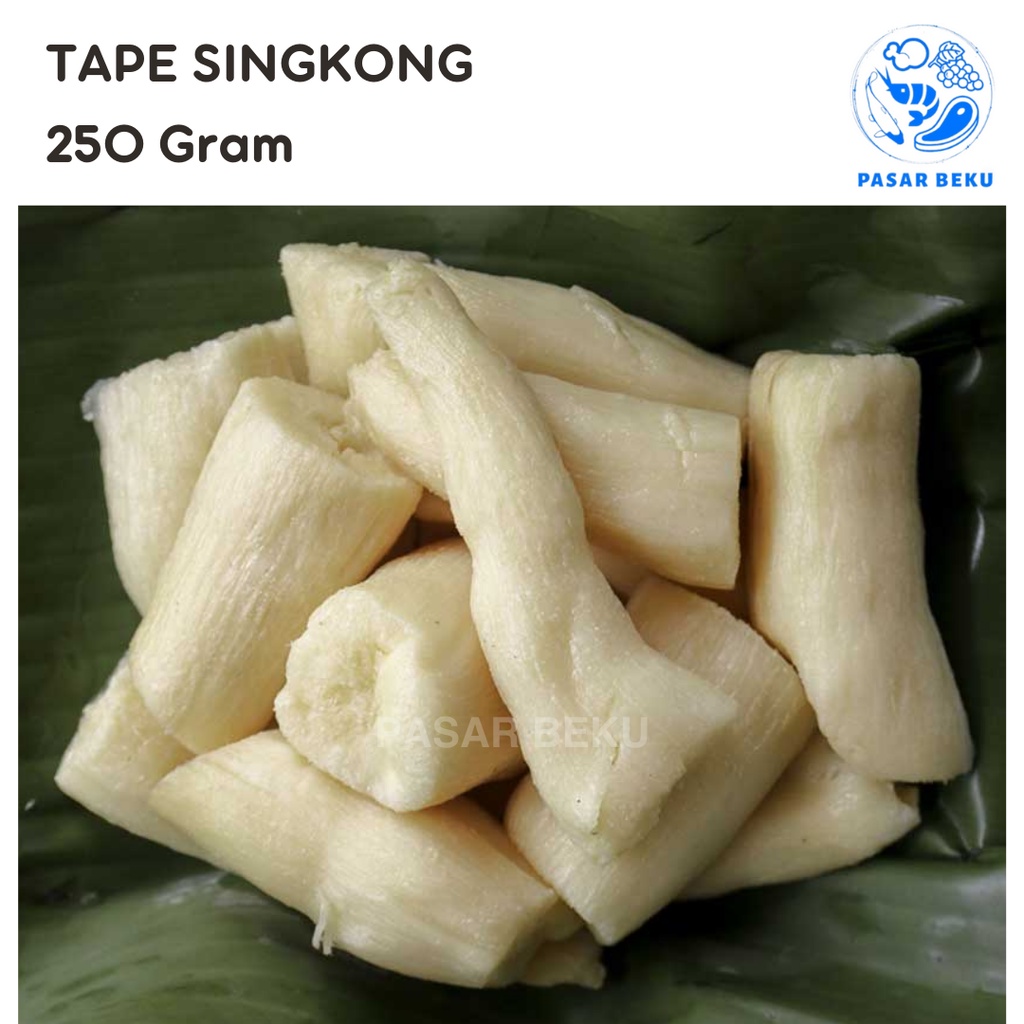 Jual Tape Tapai Singkong 500 Gram Peyeum Camilan Es Tebak Pasar Beku ...