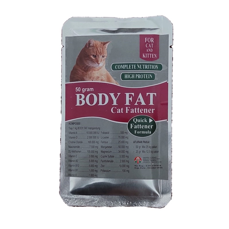 Jual Body Fat - Cat Fattener / Suplemen penggemuk kucing | Shopee Indonesia