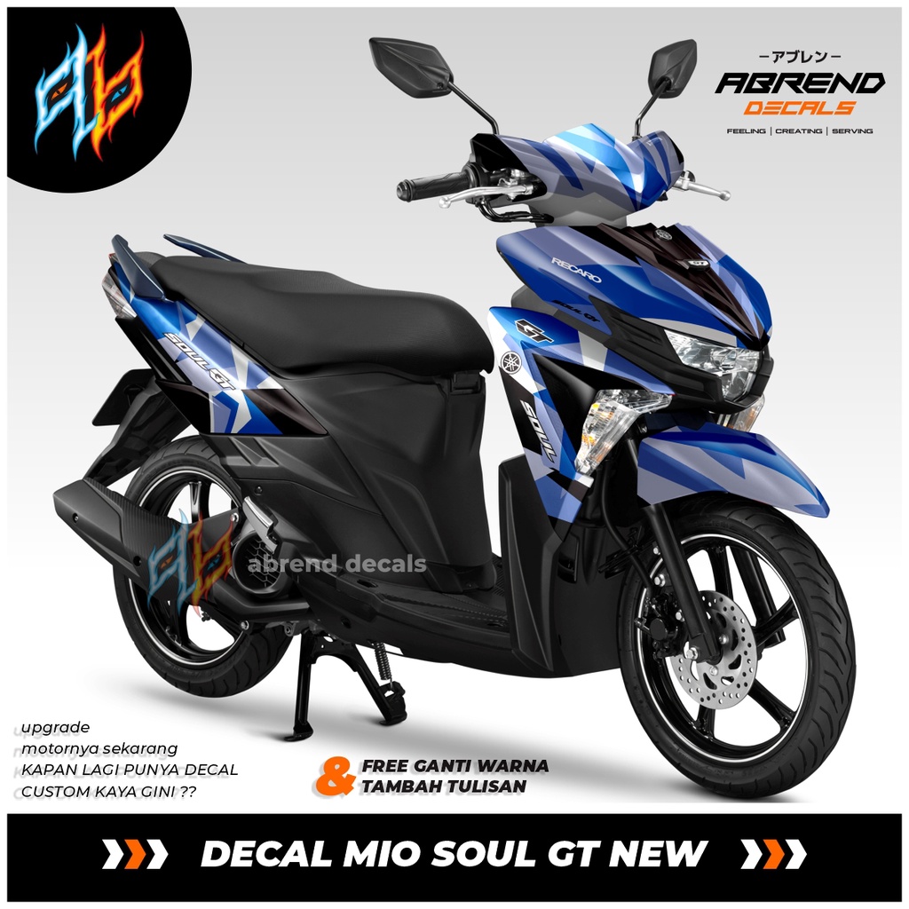 Jual DECAL FULLBODY YAMAHA MIO SOUL GT NEW FACELIFT ARMY / STOCK DECALS ...