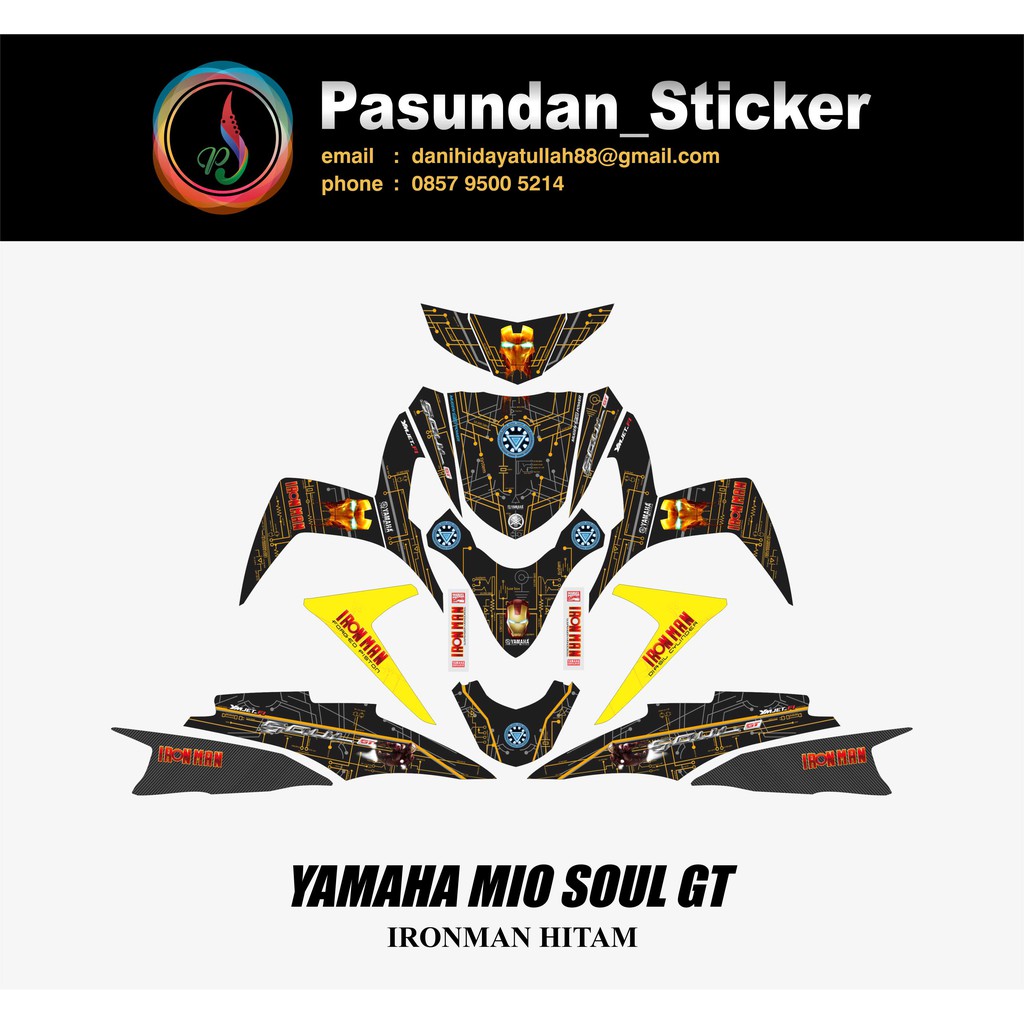 Jual YAMAHA MIO SOUL GT IRONMAN HITAM | Shopee Indonesia
