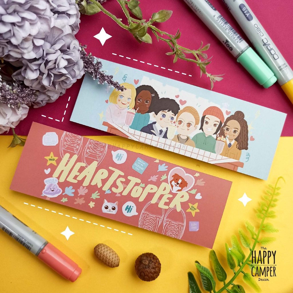 Jual Chibi Heartstopper Double-Sided Bookmark - Peach | Shopee Indonesia