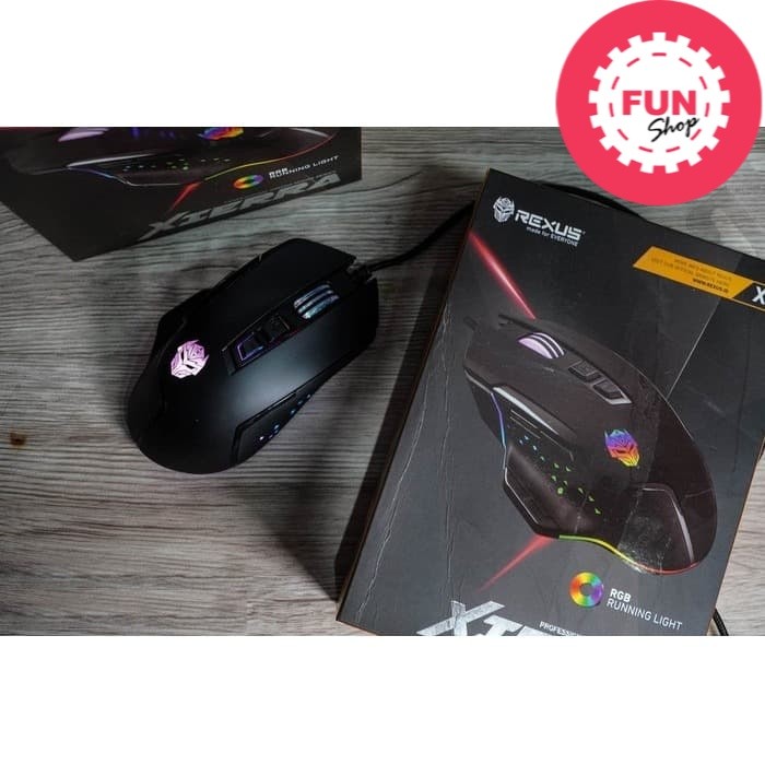 Jual REXUS X8 RGB 7200 DPI UPDATE Gaming Mouse Garansi Resmi | Shopee ...
