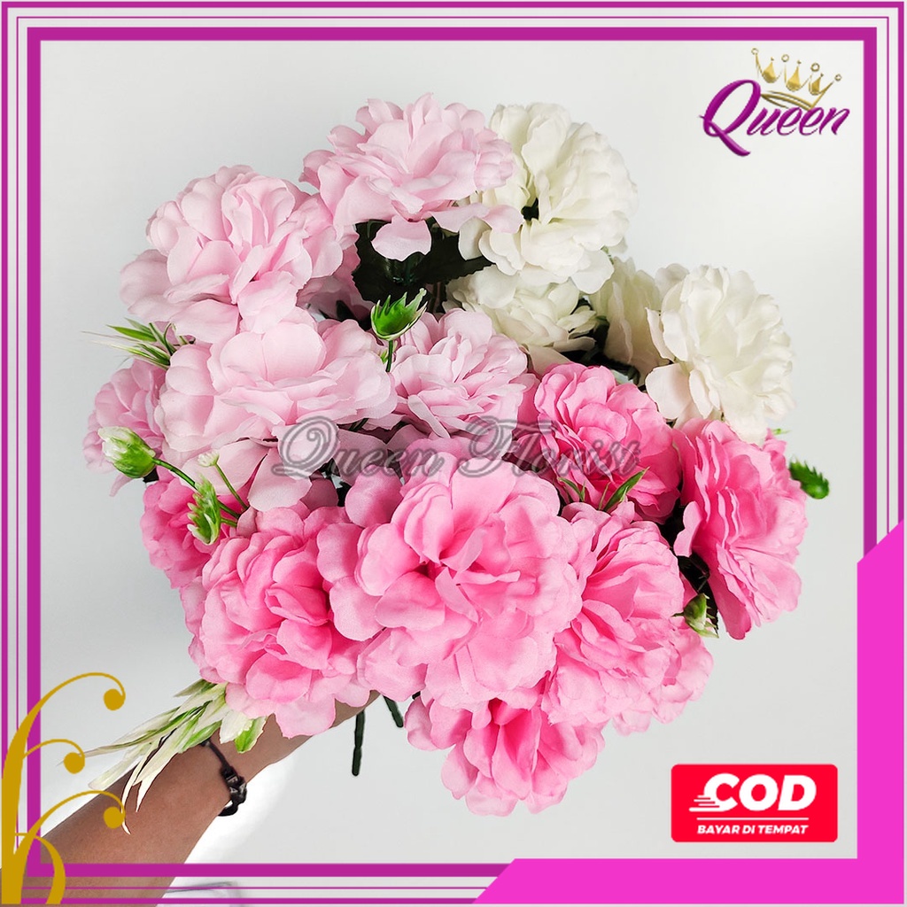 Jual Bunga Anyelir Carnation Tipe SJ Cabang 5 Artificial Buatan Home ...