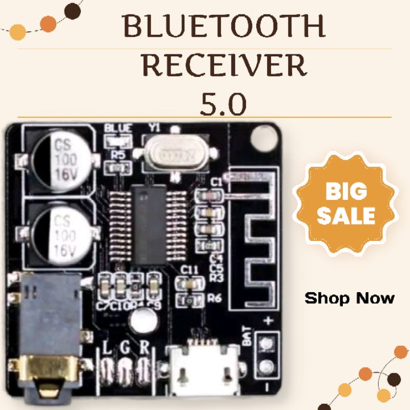 Jual Modul bluetooth receiver 5.0 stereo | Shopee Indonesia