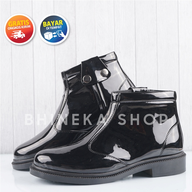 Jual Sepatu PDH Kulit kilap Sepatu Dinas Anggota TNI POLRI SECURITY ...