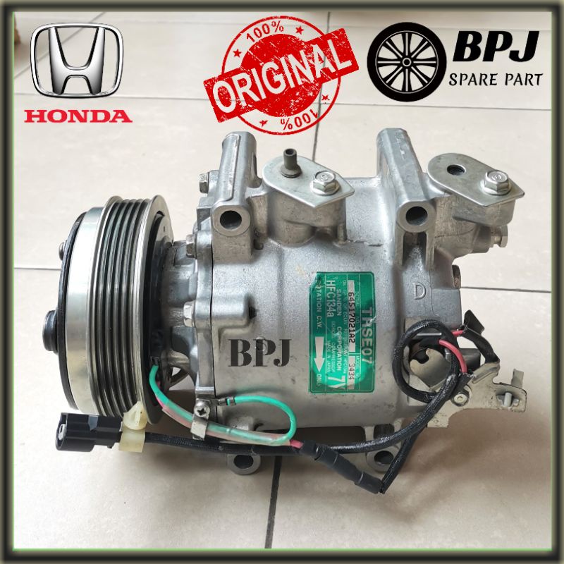 Jual Compressor Kompresor Ac Mobil Honda Jazz RS GE8 Freed Single ...